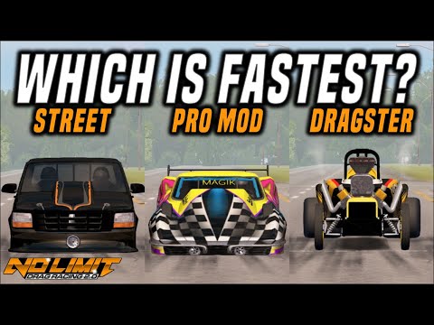 Street Vs Division X Vs Dragster Cars - Which Is Fastest? | No Limit Drag Racing 2.0