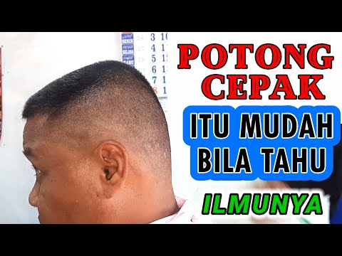 Belajar Cepat Potong Rambut Cepak. FLAT TOP @Masdik99CJDW