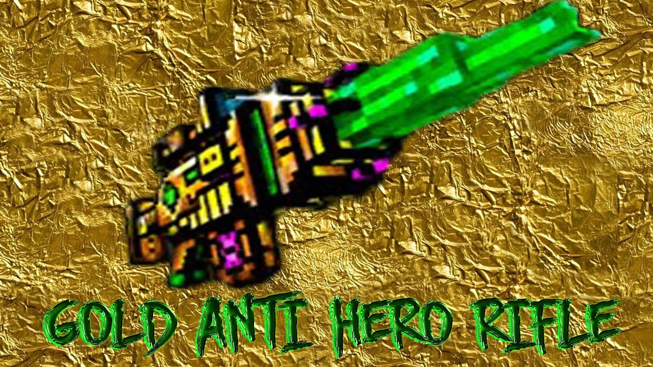 Pixel Gun 3D - Gold Anti-Hero Rifle [Review] - YouTube