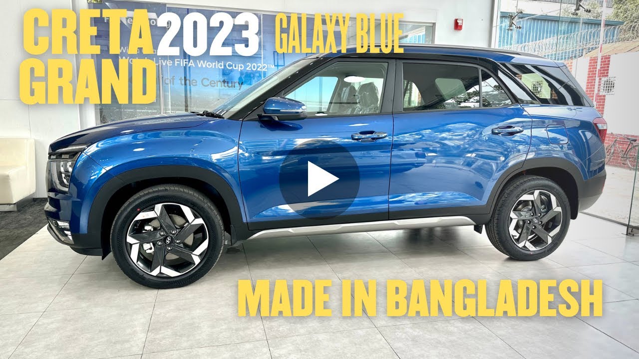 Hyundai Creta Grand 2023 Galaxy Blue | 7 Seater 1500 cc Luxury SUV ...