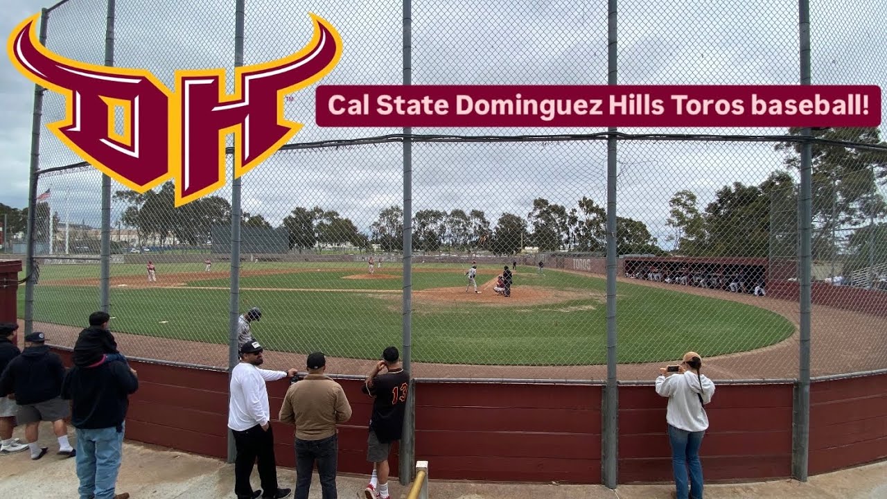 Khayle watches Cal State Dominguez Hills Toros baseball! - YouTube