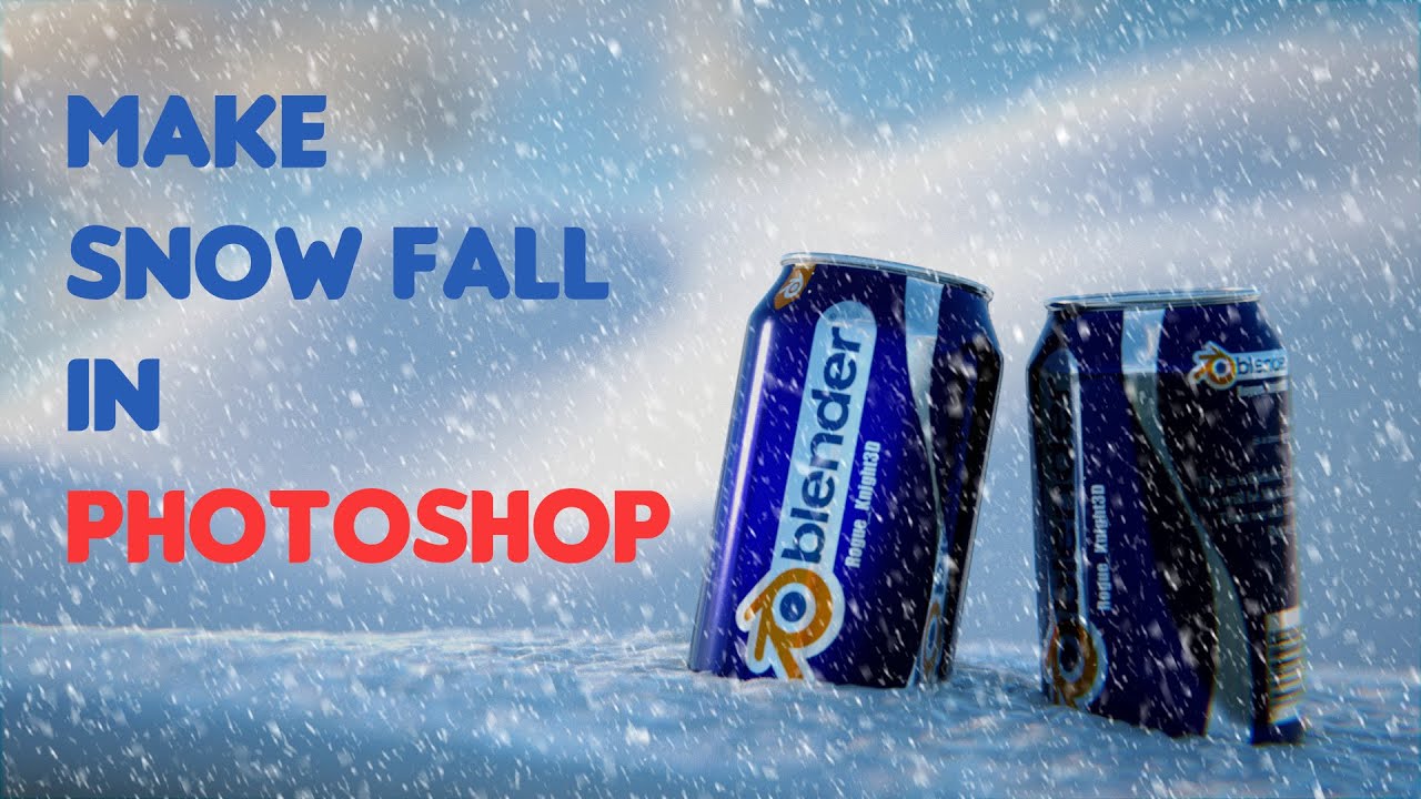 How to Make Snowfall in Photoshop || Photoshop Effects Tutorial - YouTube