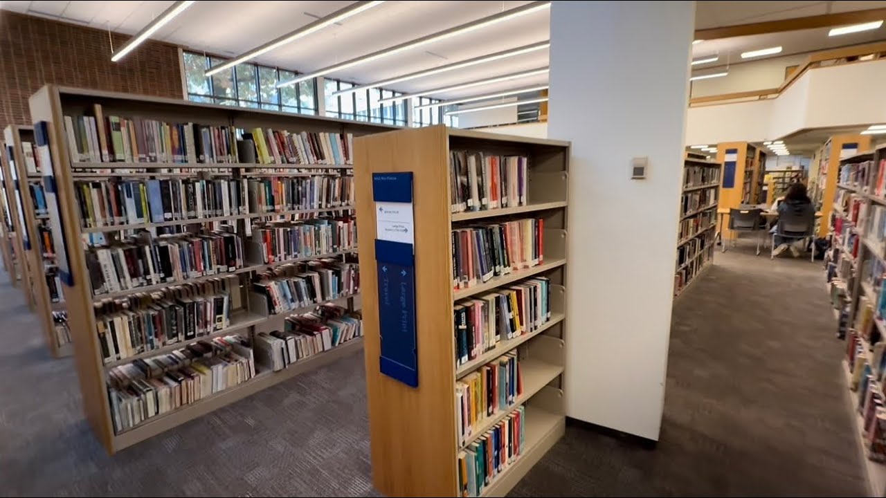 ASMR Relaxing Library Walk Through - YouTube