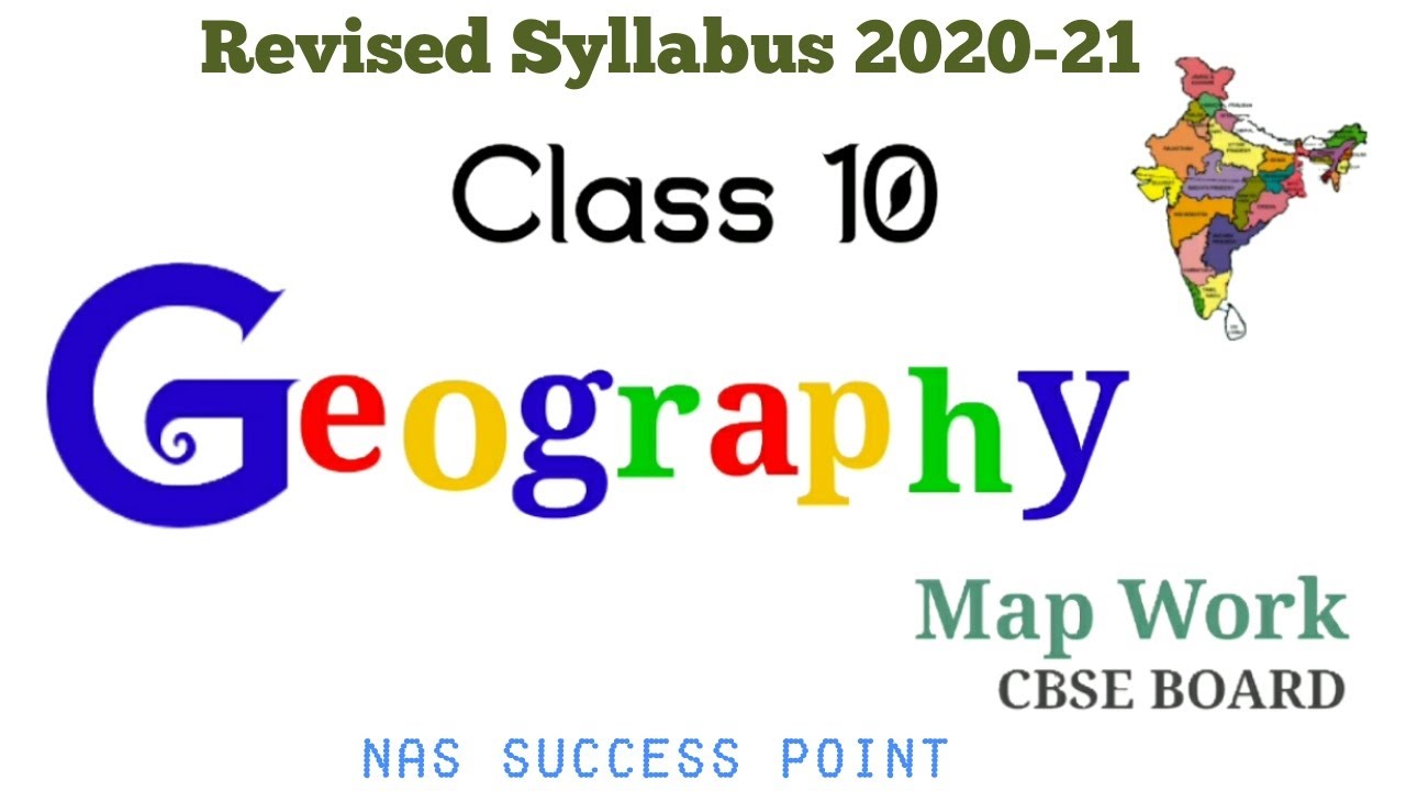 map Work Class 10 Geography | revised Syllabus 2021-22 #CBSE CLASS 10 ...