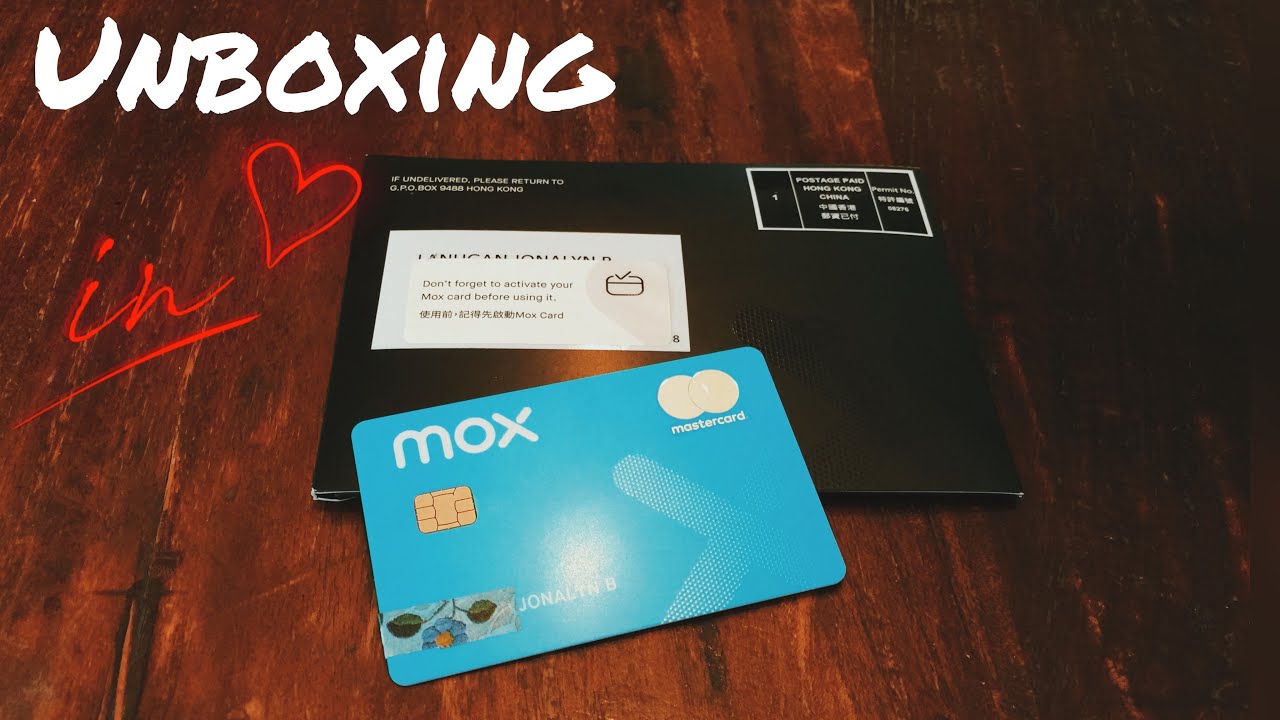 Unboxing My Mox Card / Tutorial Mox Virtual Bank - YouTube