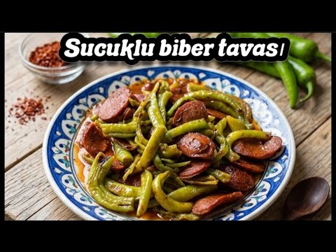 Kahvaltıya Sucuklu Biber Tavası 🌶️🔥 Böyle Lezzet Görmediniz! 😍  #kahvaltı sucuk #kolaytarifler 