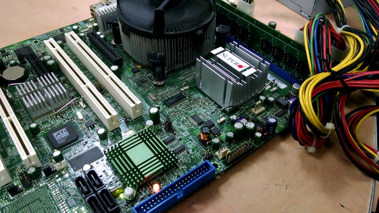 Motherboard fire - YouTube