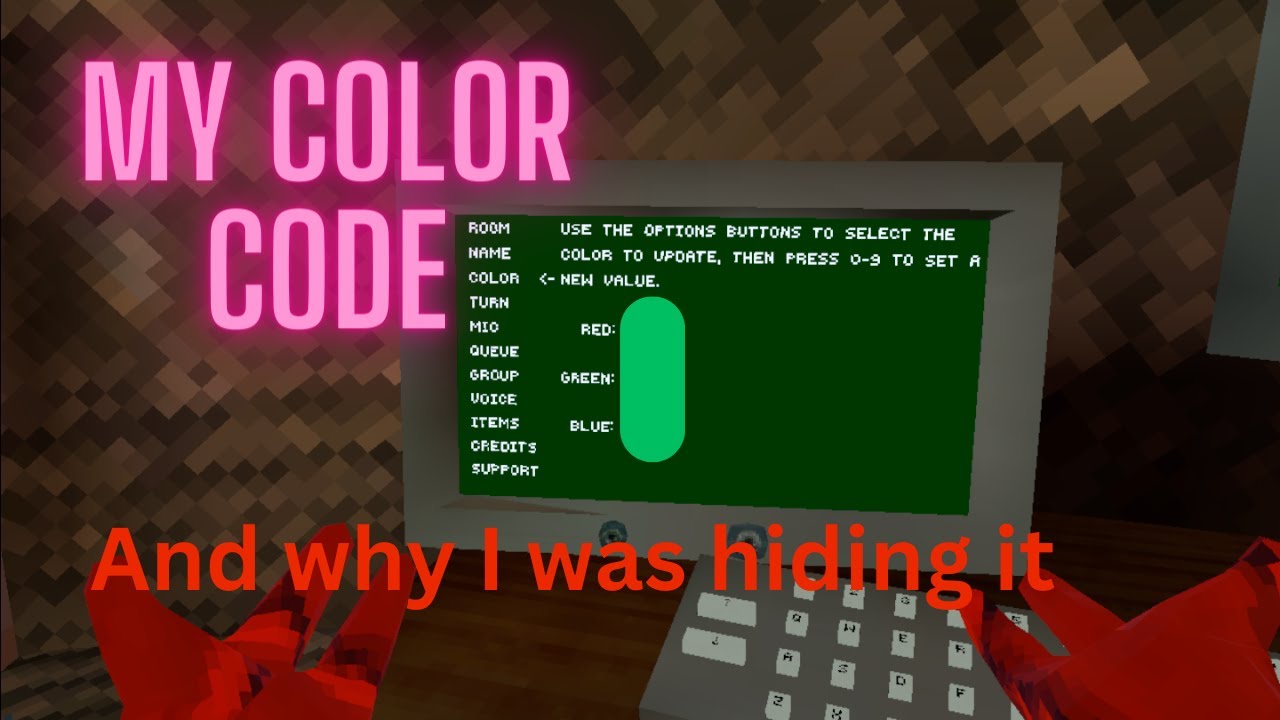 My color code and why I hid it - YouTube