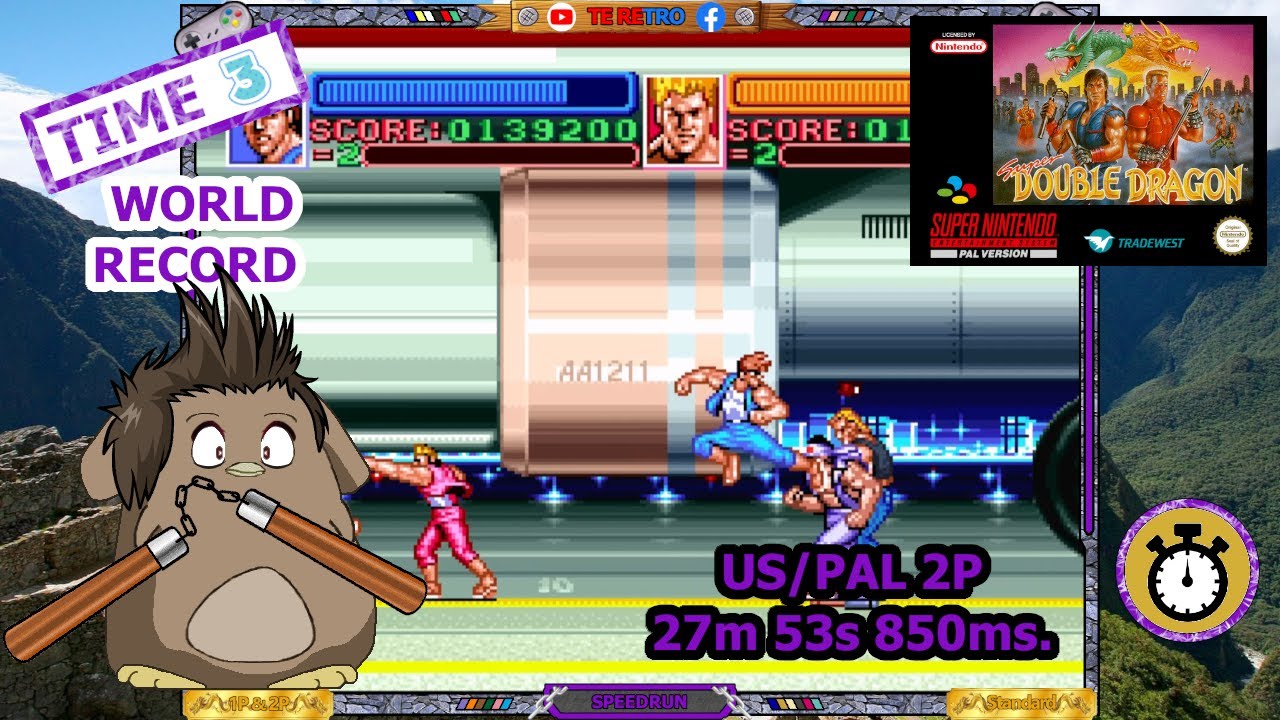 Super Double Dragon (SNES) - 『US/PAL 2P』 Speedrun in 27m 53s 850ms [New ...