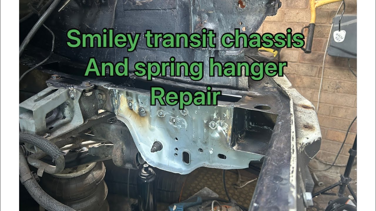 Transit smiley restoration,, spring hanger replacement - YouTube