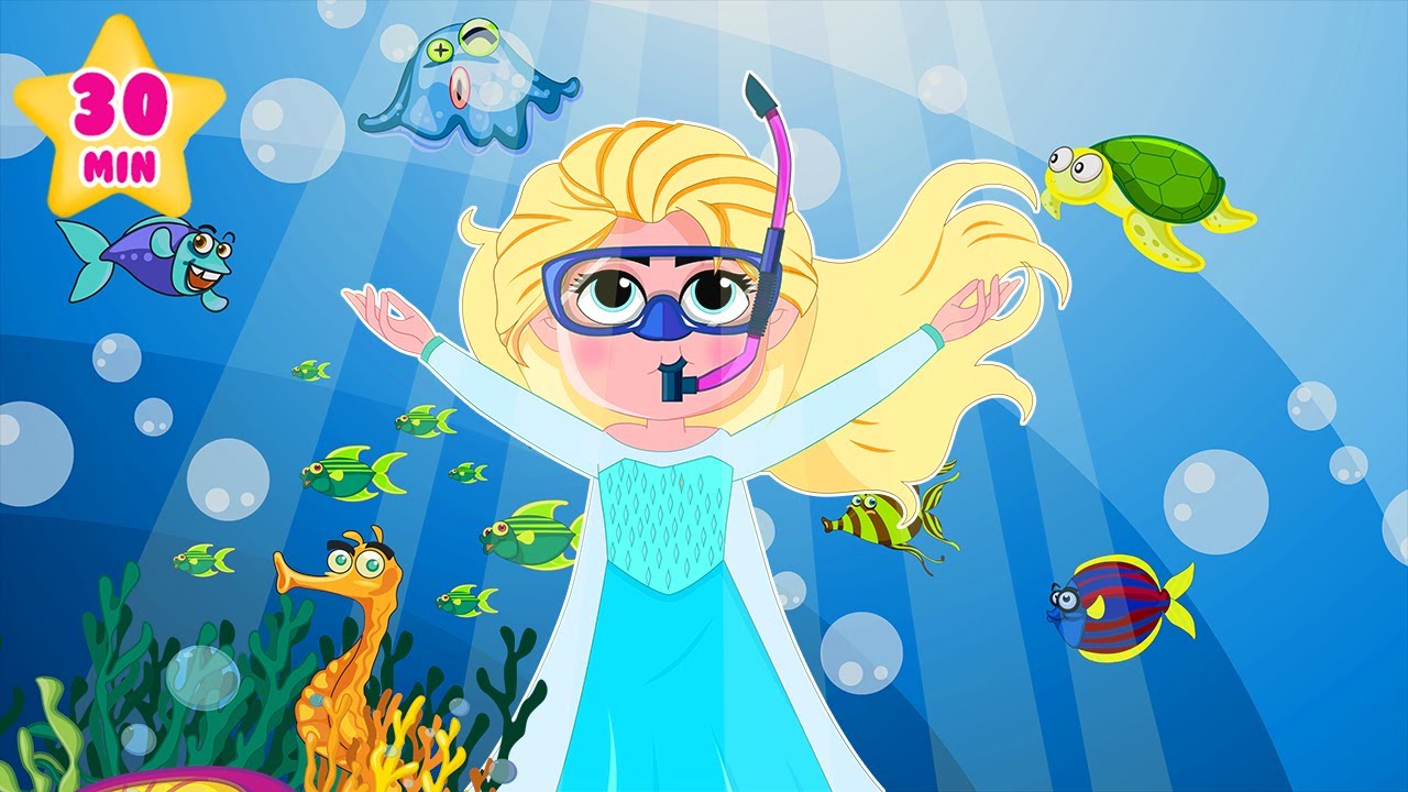 Princess Swimming Song | Princess Rhymes for Kids - YouTube