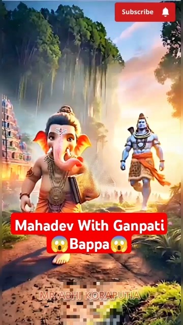 Mahadev With Ganpati 😱Bappa😱 #bhakti #mahadev #tranding #shots - YouTube