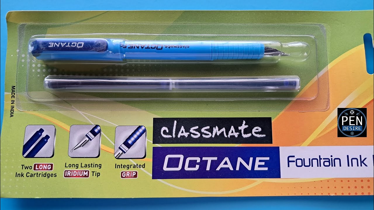 Classmate OCTANE Fountain Pen in 2025 INR 40 Pens - U52 - YouTube