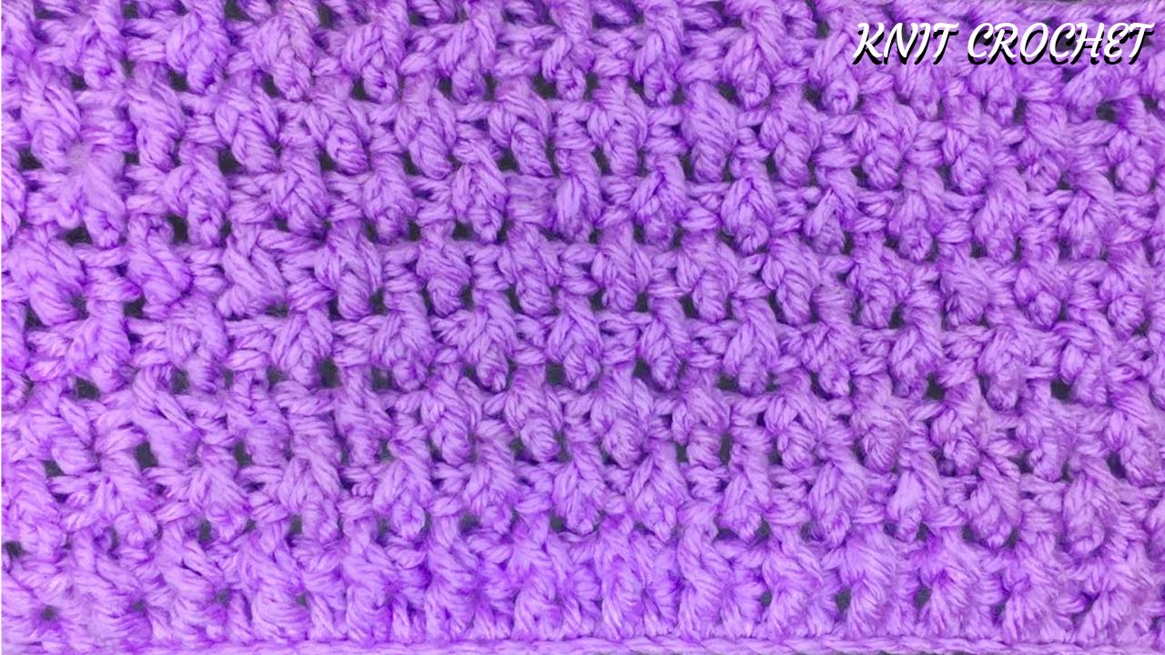 VERY EASY How to Crochet Rice Stitch | One Row Repeat - YouTube
