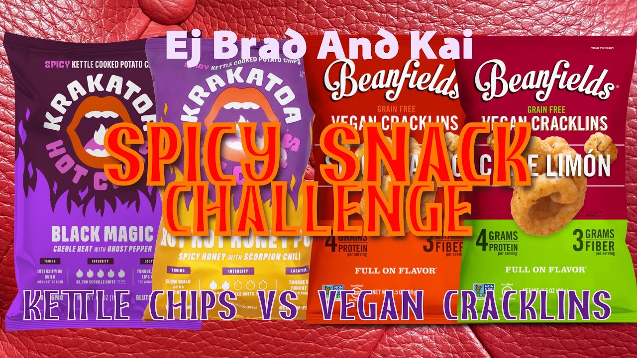 Spicy Snack Challenge (Kettle Chips Vs Vegan Cracklins) - YouTube