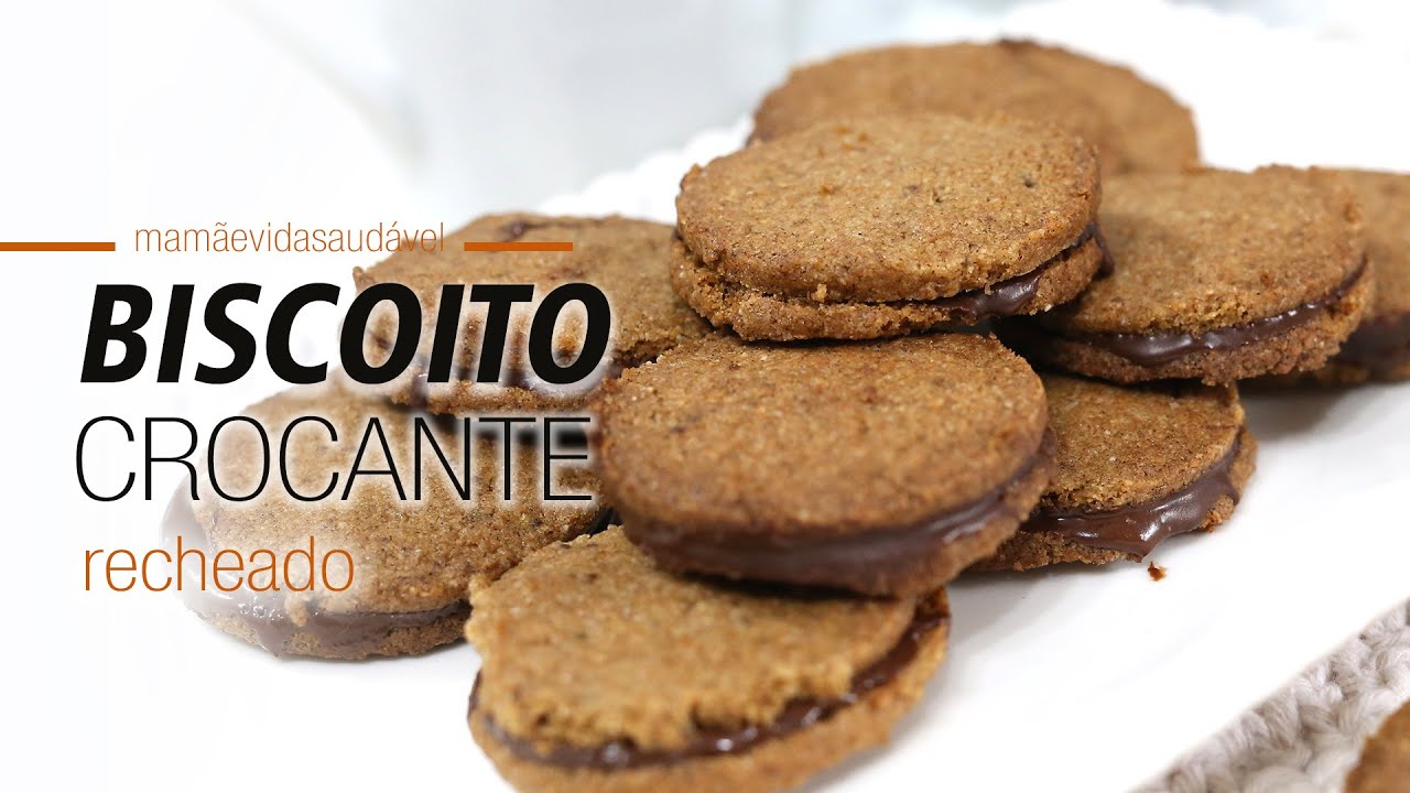 BISCOITO RECHEADO CROCANTE pronto em minutos - YouTube