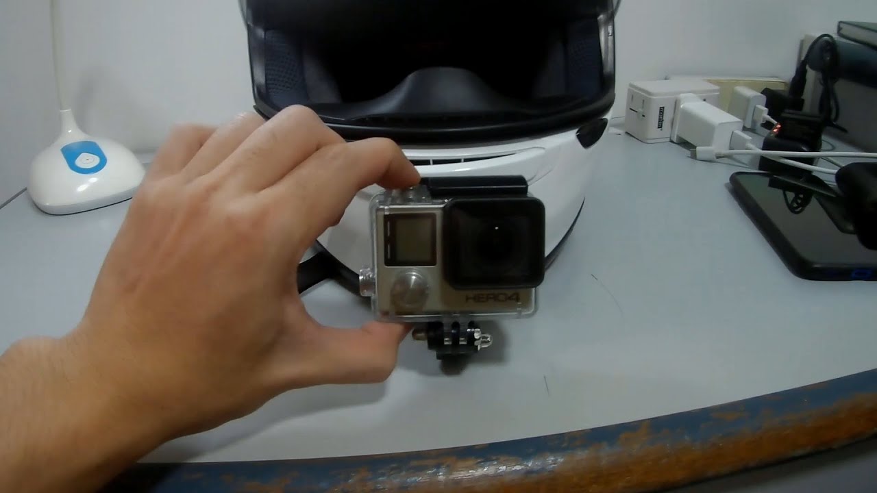 How to DIY gopro mount on full face helmet with Sugru - YouTube