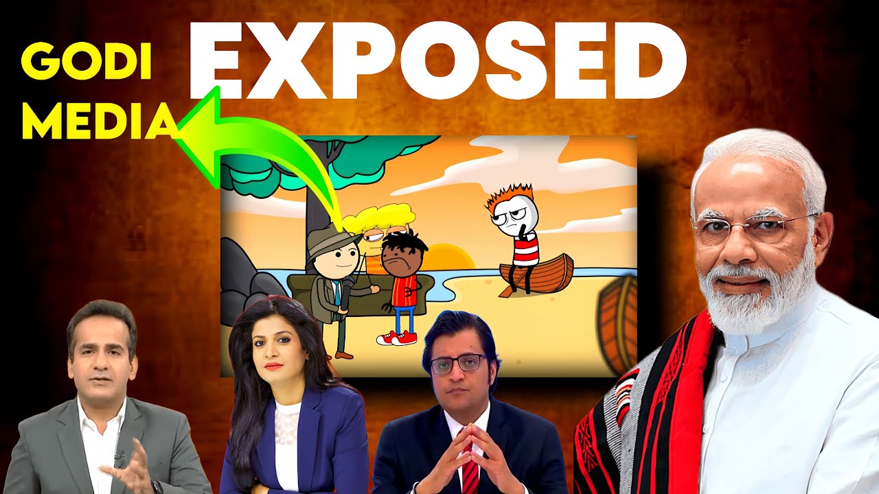 godi media 😂 | godi media insult | rodi media roast | animation cartoon ...