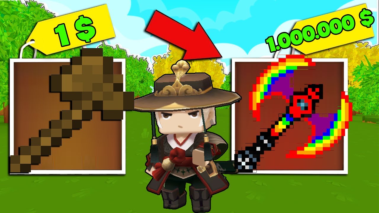 MINI GAME : RÌU CHIẾN VIP NHẤT ** NOOB SỞ HỮU PET VÀ RÌU CẦU VỒNG VIP ...