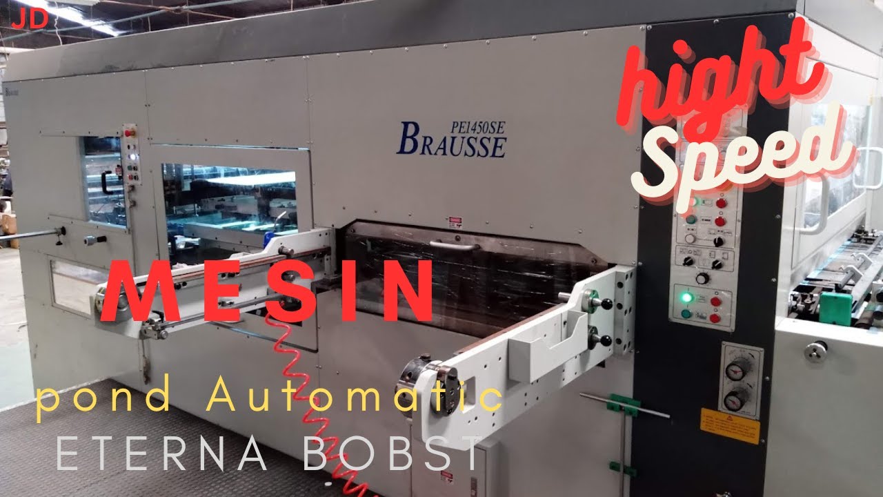 Mesin Pond Automatic Eterna Machine Diecut BOBST - YouTube