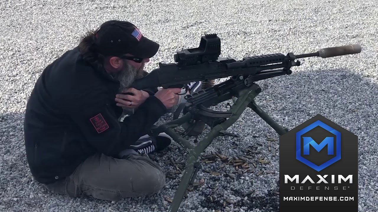 Maxim Defense Machine Gun Suppressor - YouTube