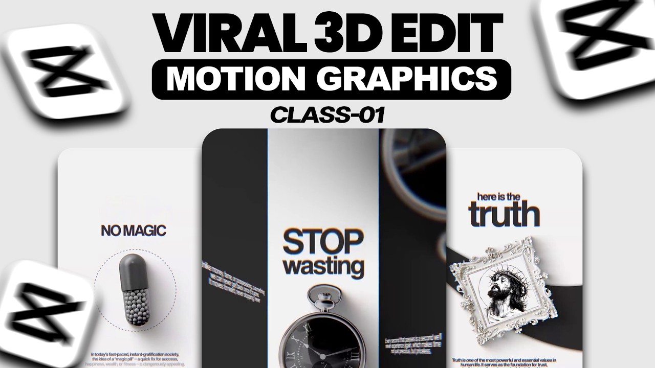 Viral 3D Editing In CapCut PC 2026 🔥 Motion Graphics Edit Tutorial ...