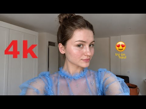 4K 💞Yoga Mini String Bikini Tiny Bikini Try On Haul See Everything Sheer Transparent Dress &Lingerie