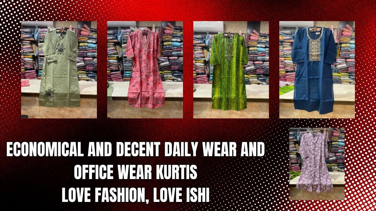 Economical and Decent Daily wear and Office wear Kurtis Love Fashion ️ ...