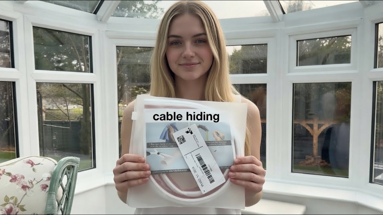Creative Hack to HIDE CORD CLUTTER💡Cable Hiding Trick For Your Ugly ...