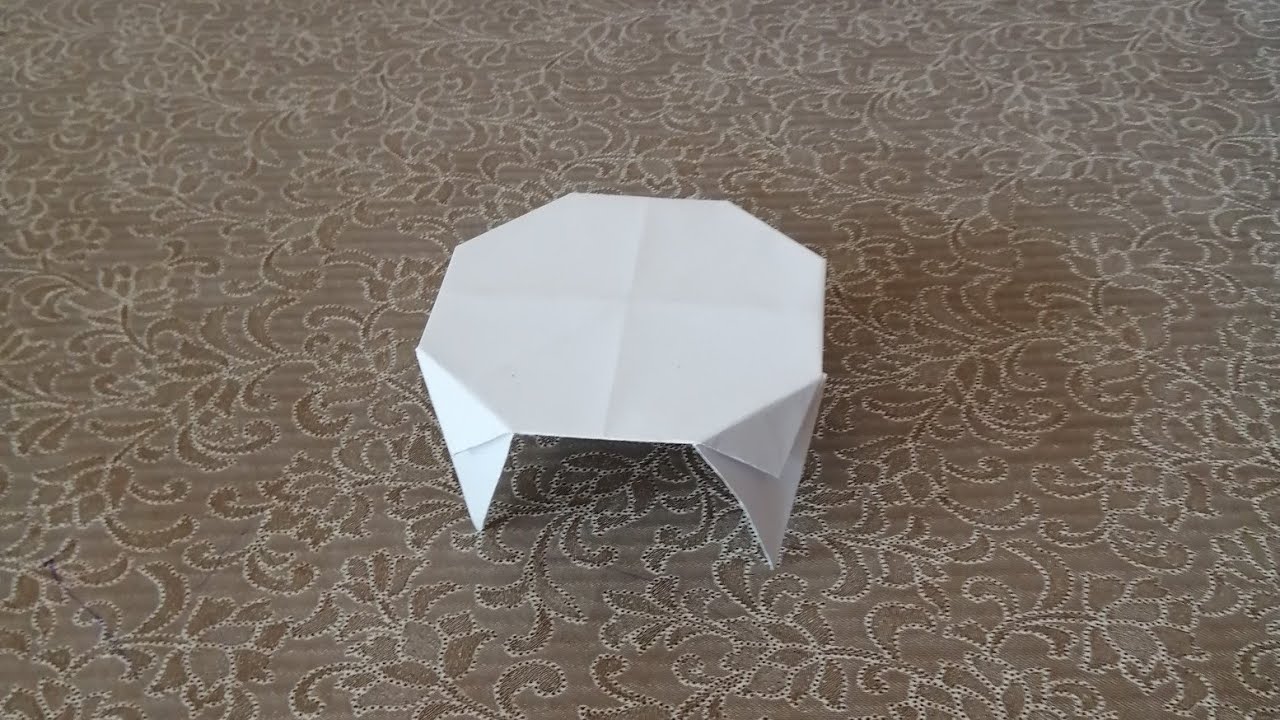 easy to make a paper table - YouTube