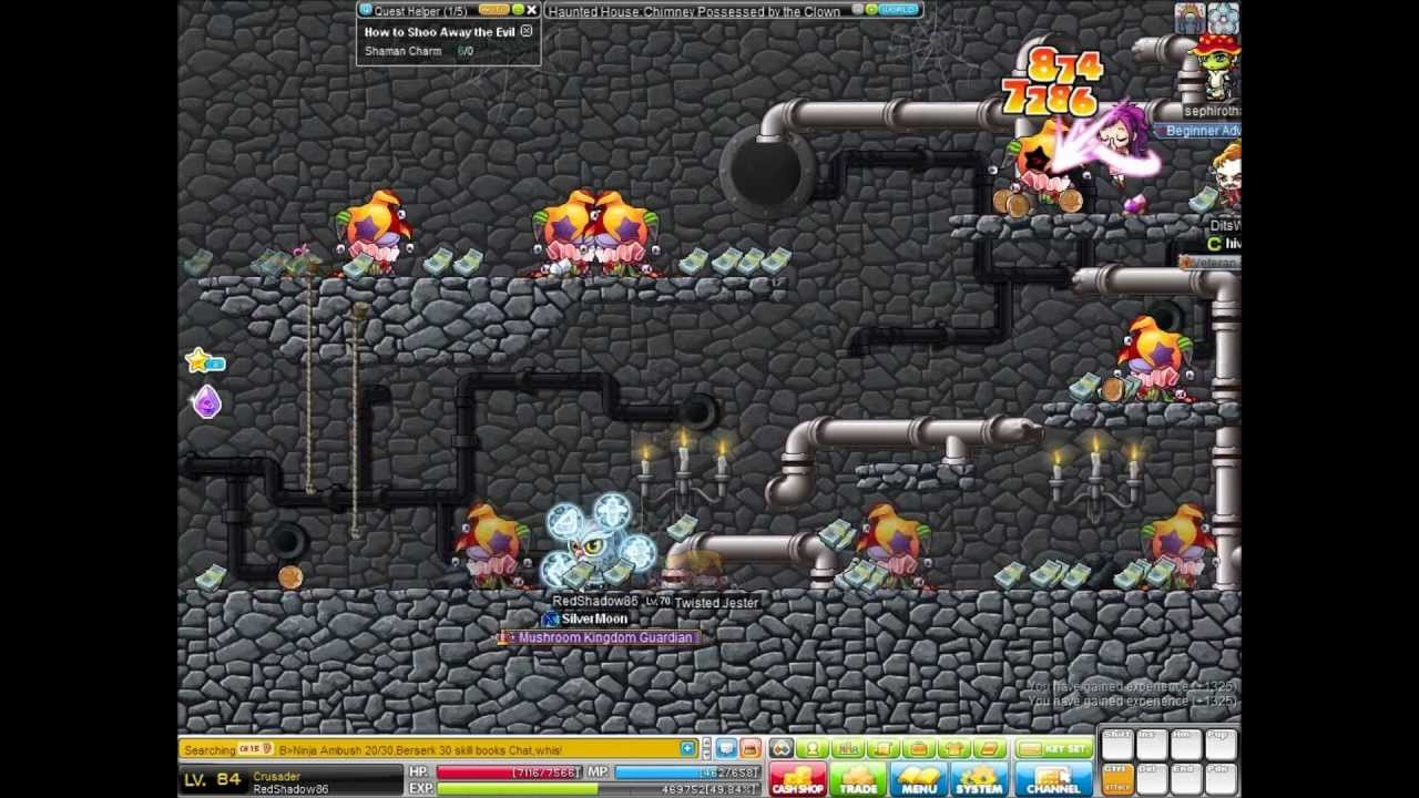 MapleStory Crusader Twisted Jesters Training - YouTube