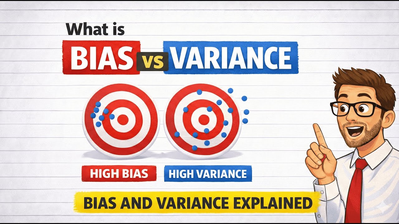 What is Bias and Variance in Machine Learning? - YouTube