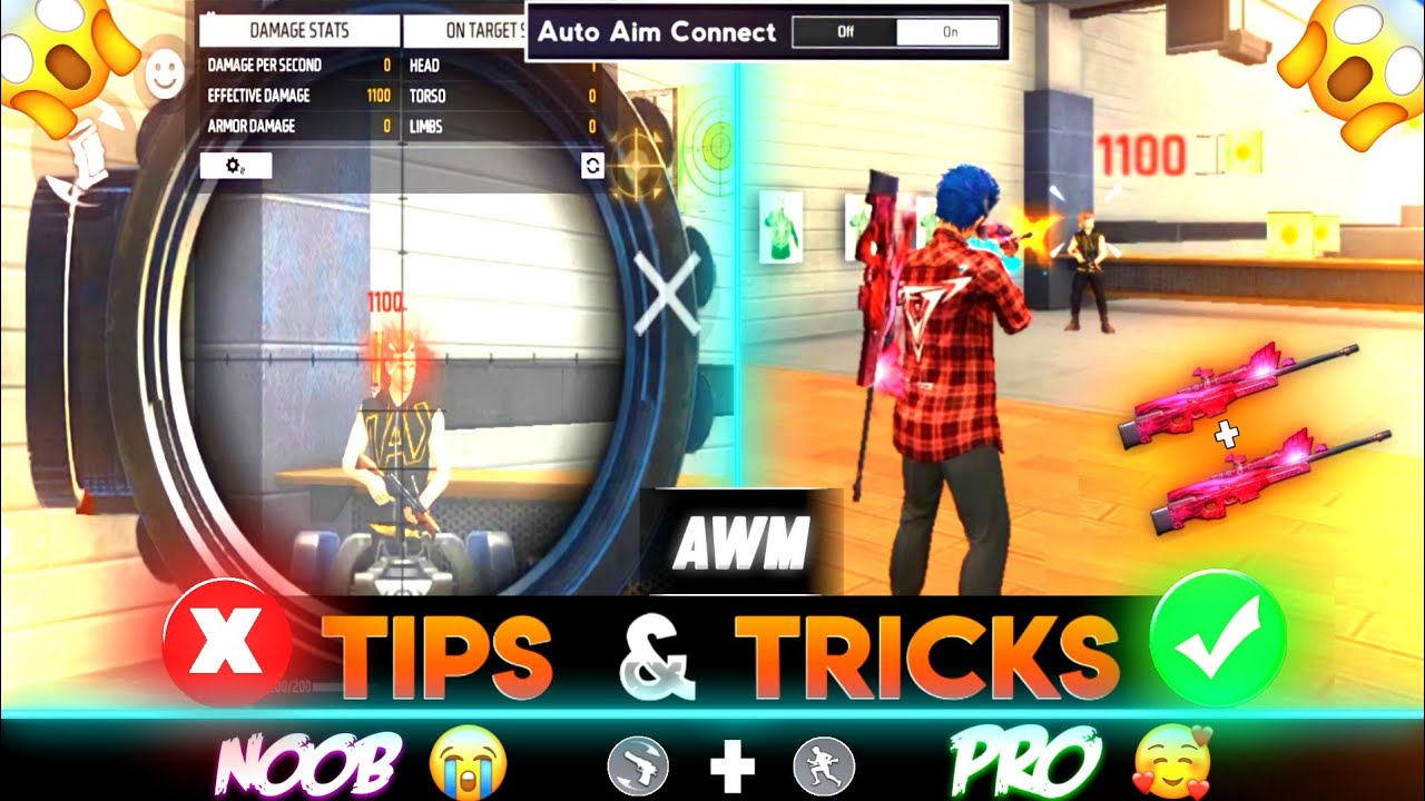 How To Use Double AWM 0.001 Second Fast FreeFire | AWM Tips And Tricks ...