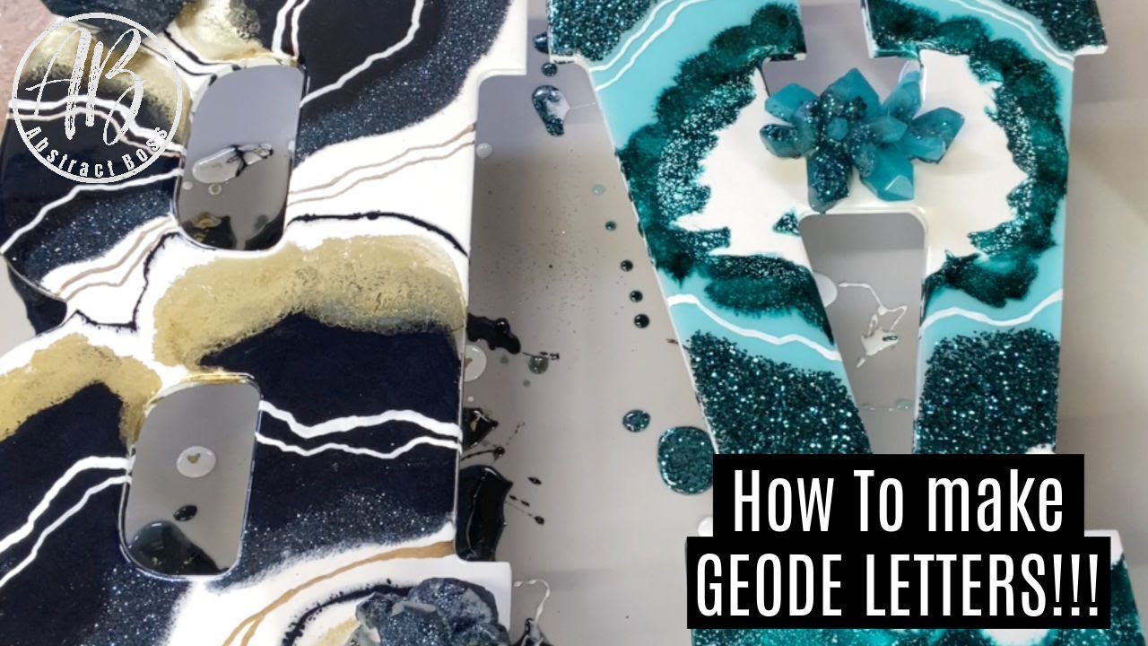 How to make Geode Letters - YouTube