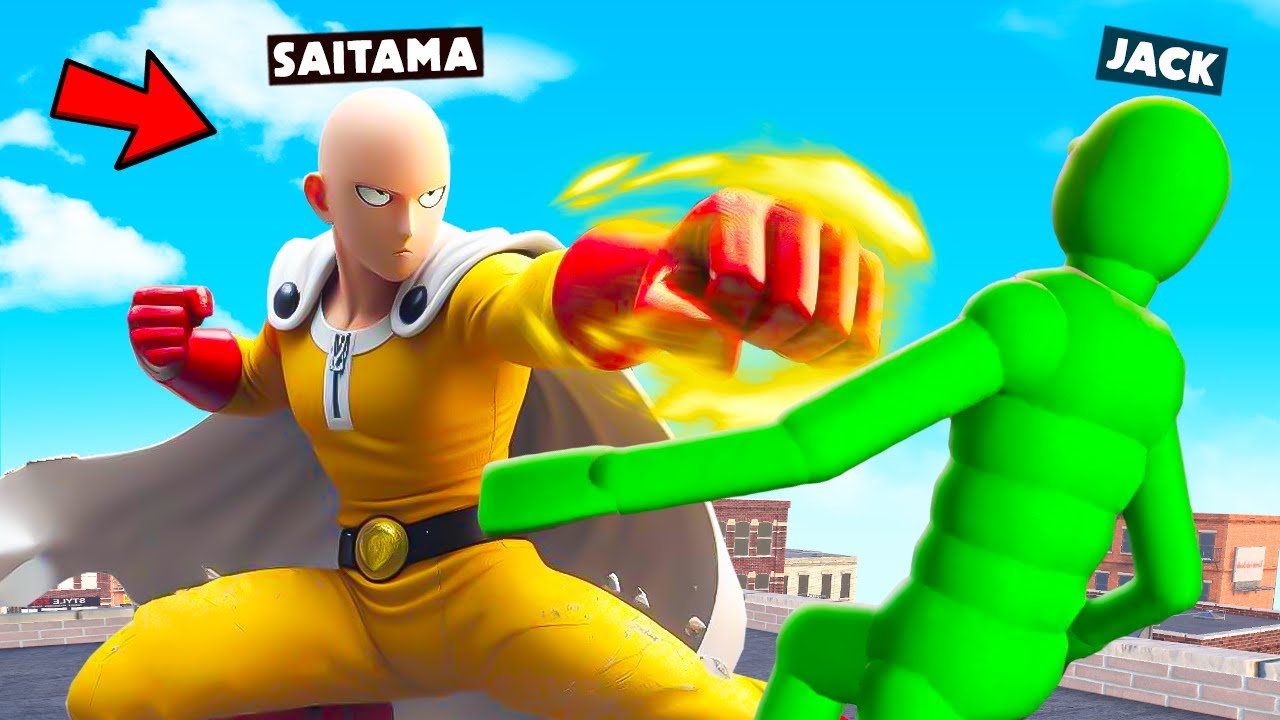 Npc Battle Between Saitama vs Jack In Overgrowth - YouTube