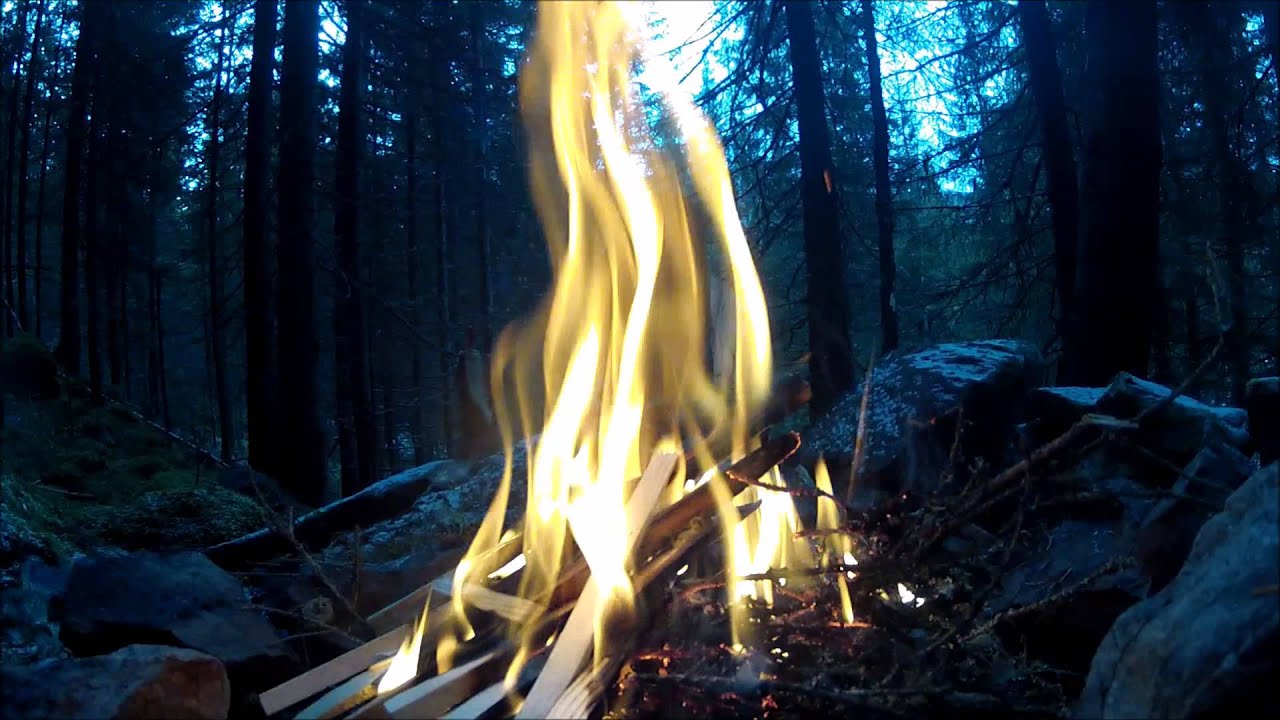 How to make fire with fire steel - YouTube