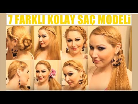 Yeni Kadın Saç Modelleri | Kolay Topuz Saç Yapma | Uzan Saç Örgü - Toplama - Düğün - Nişan