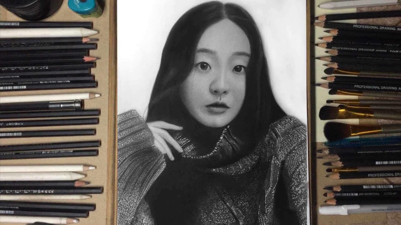 DRAWING KIM DAMI / TIMELAPSE /MAW BUSTAMANTE - YouTube