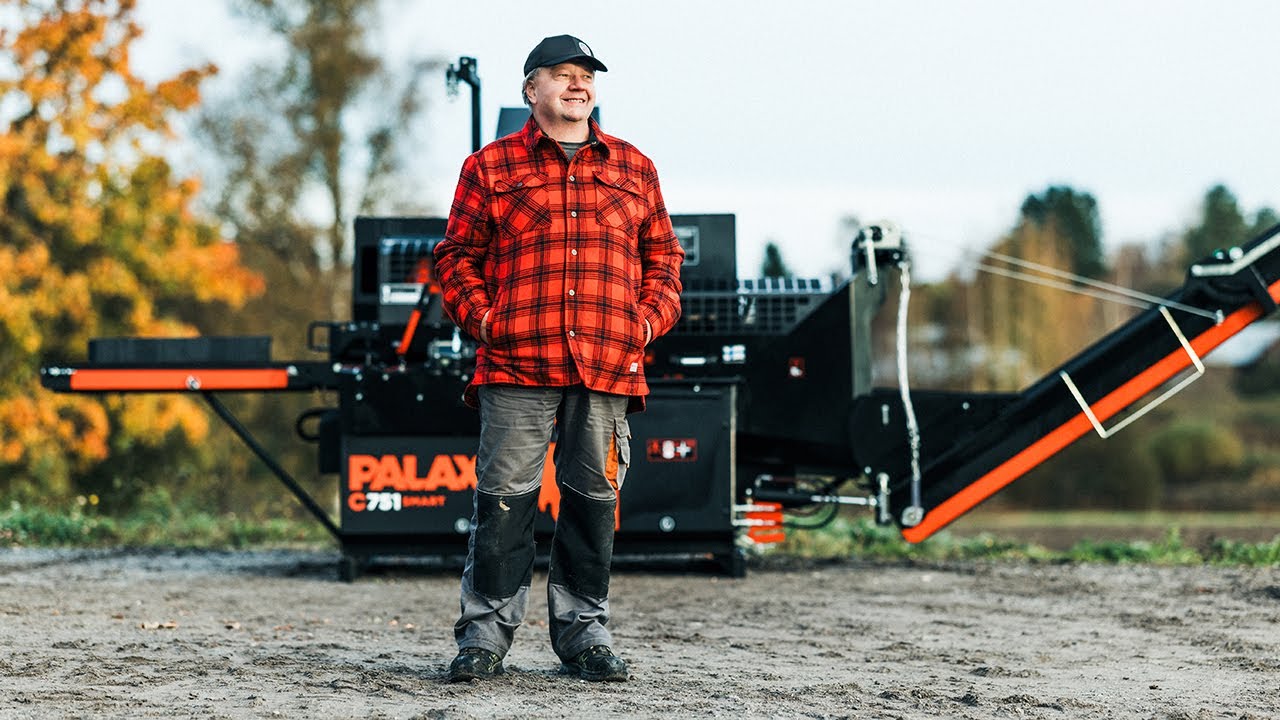 Palax C751 Smart firewood processor - YouTube
