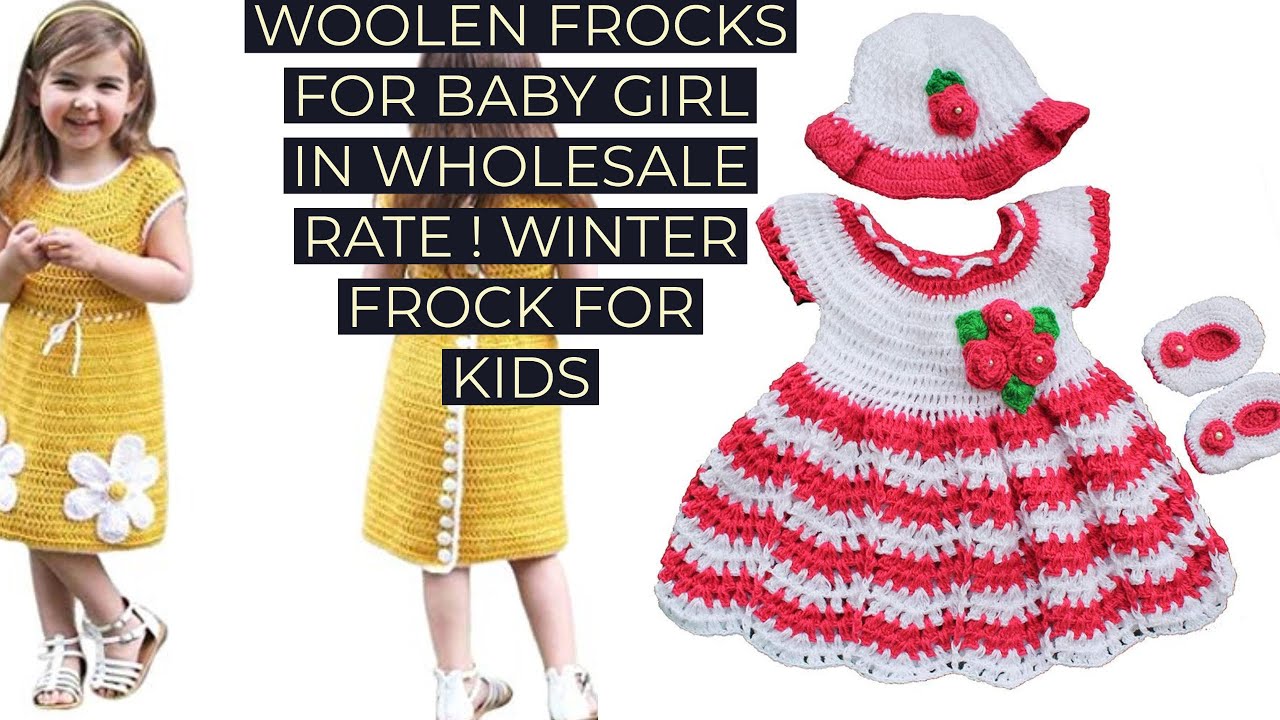 WOOLEN FROCK FOR GIRLS ! BEAUTIFUL WOOLEN FROCKS ! WINTER DRESS FOR ...