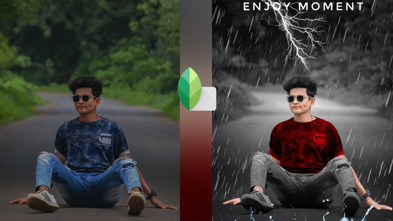 snapseed photo editing tutorial hindi// rain photo editing in snapseed ...