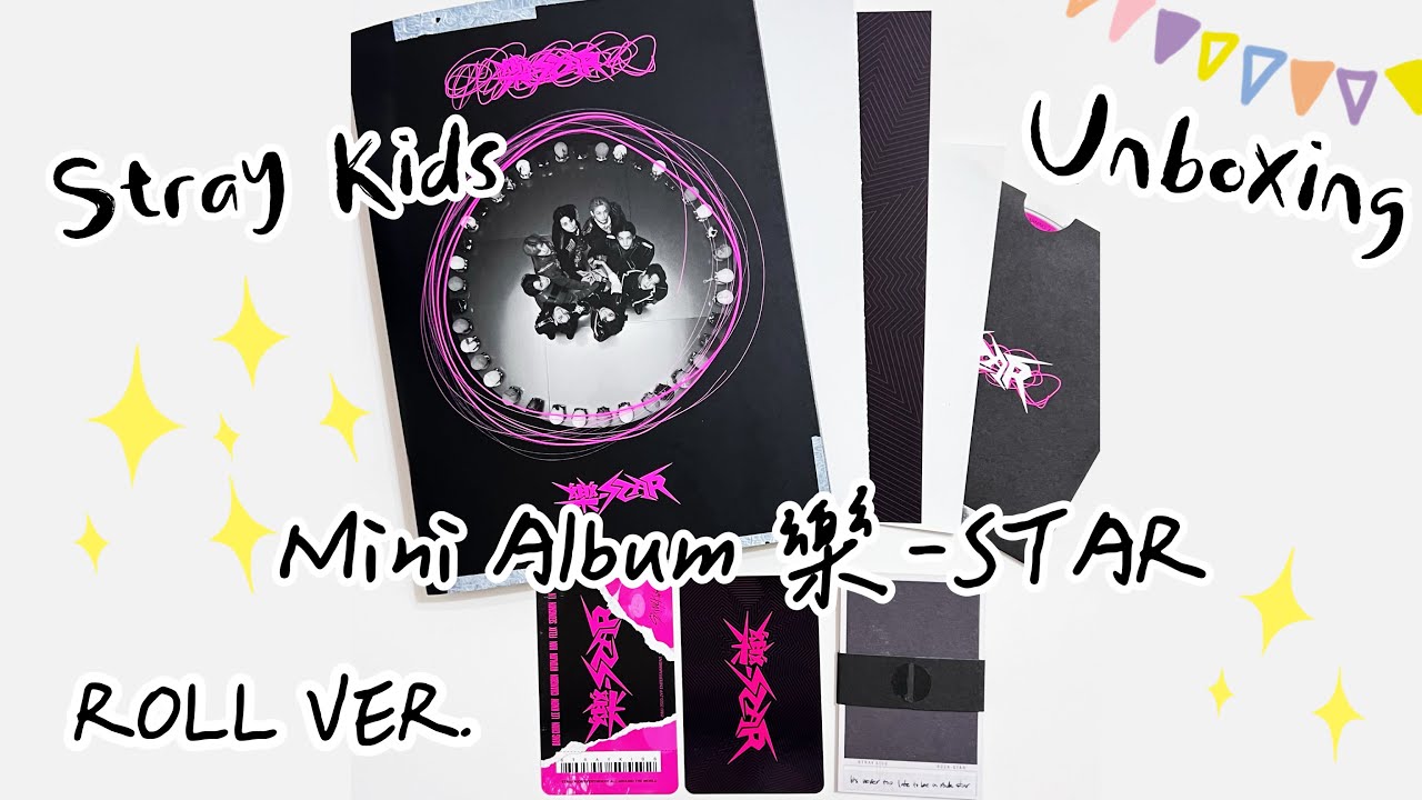 專輯開箱⭐️Stray Kids Mini Album樂-STAR (ROCK-STAR) ROLL Ver. Unboxing 這版的內頁 ...