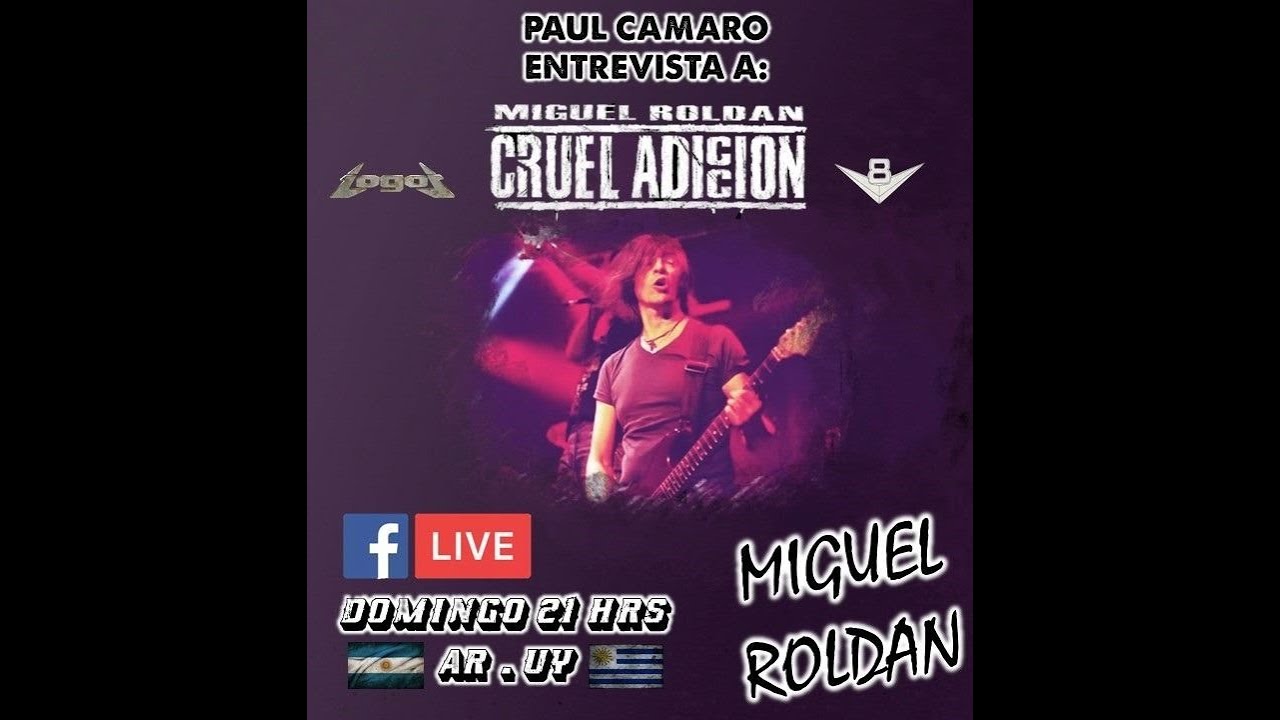 Entrevista al Legendario Guitarrista Miguel Roldan , V8, Logos, Cruel ...