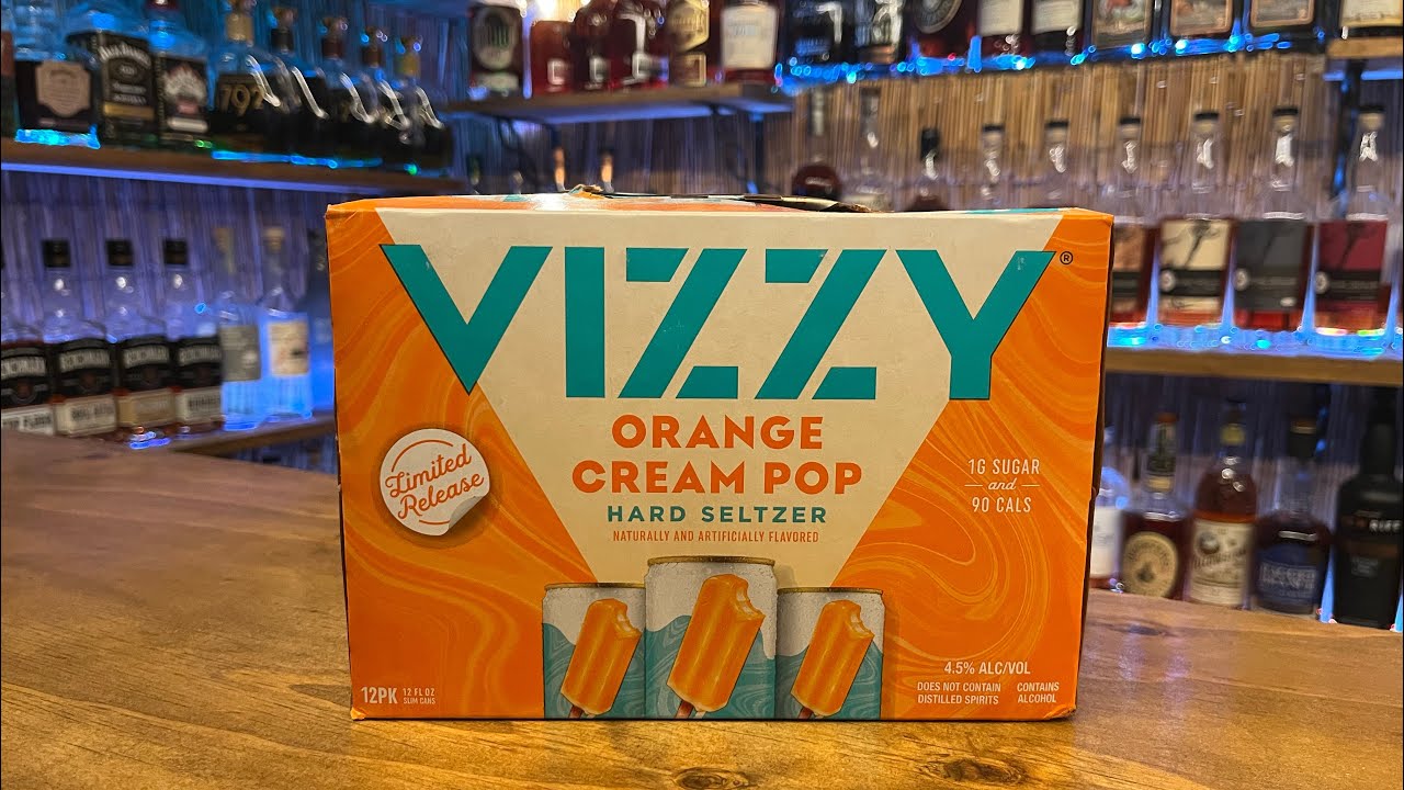 VIZZY Orange Cream Pop Review. Limited Release Seltzer - YouTube