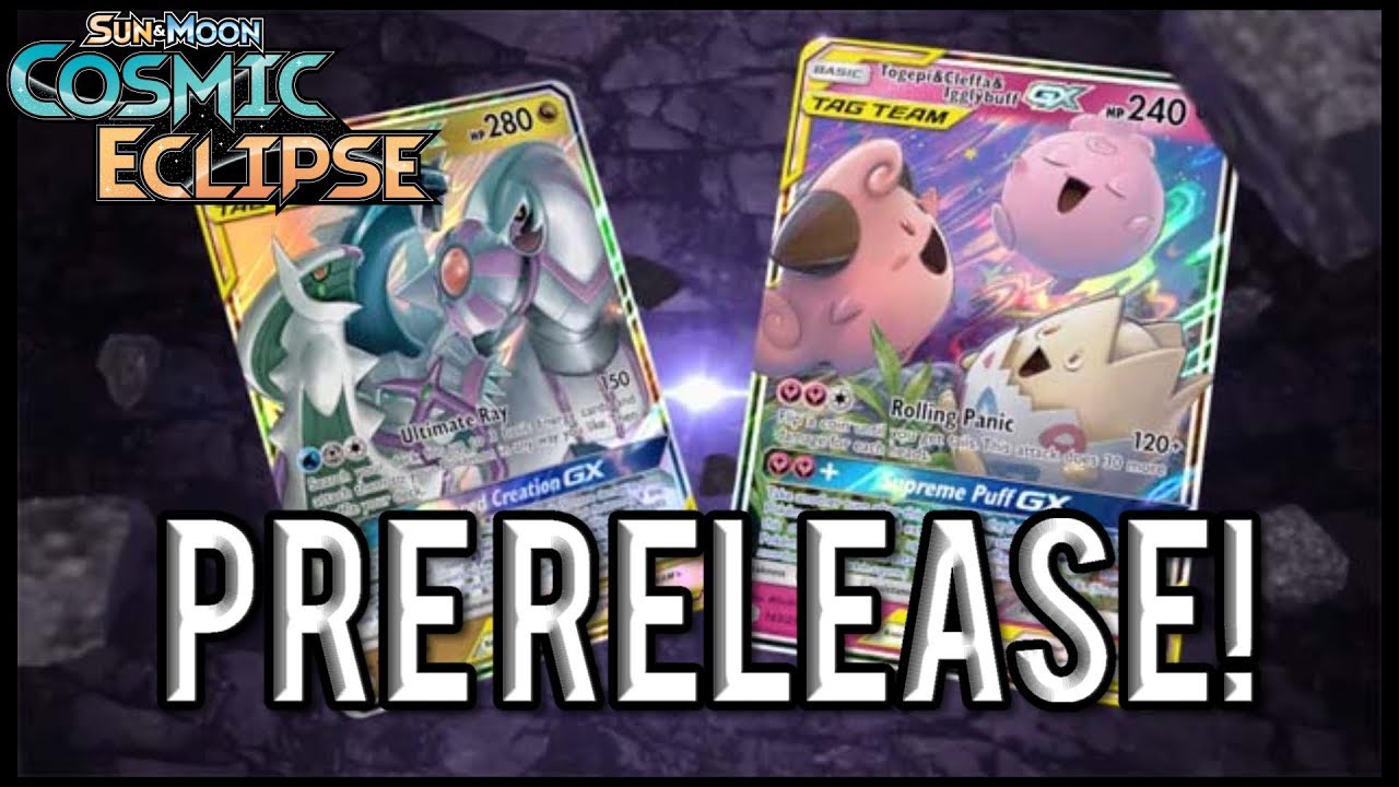 POKEMON TCG COSMIC ECLIPSE PRE RELEASE - YouTube