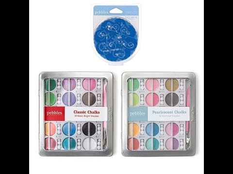 Pebbles Chalk and Stencil Kit - YouTube