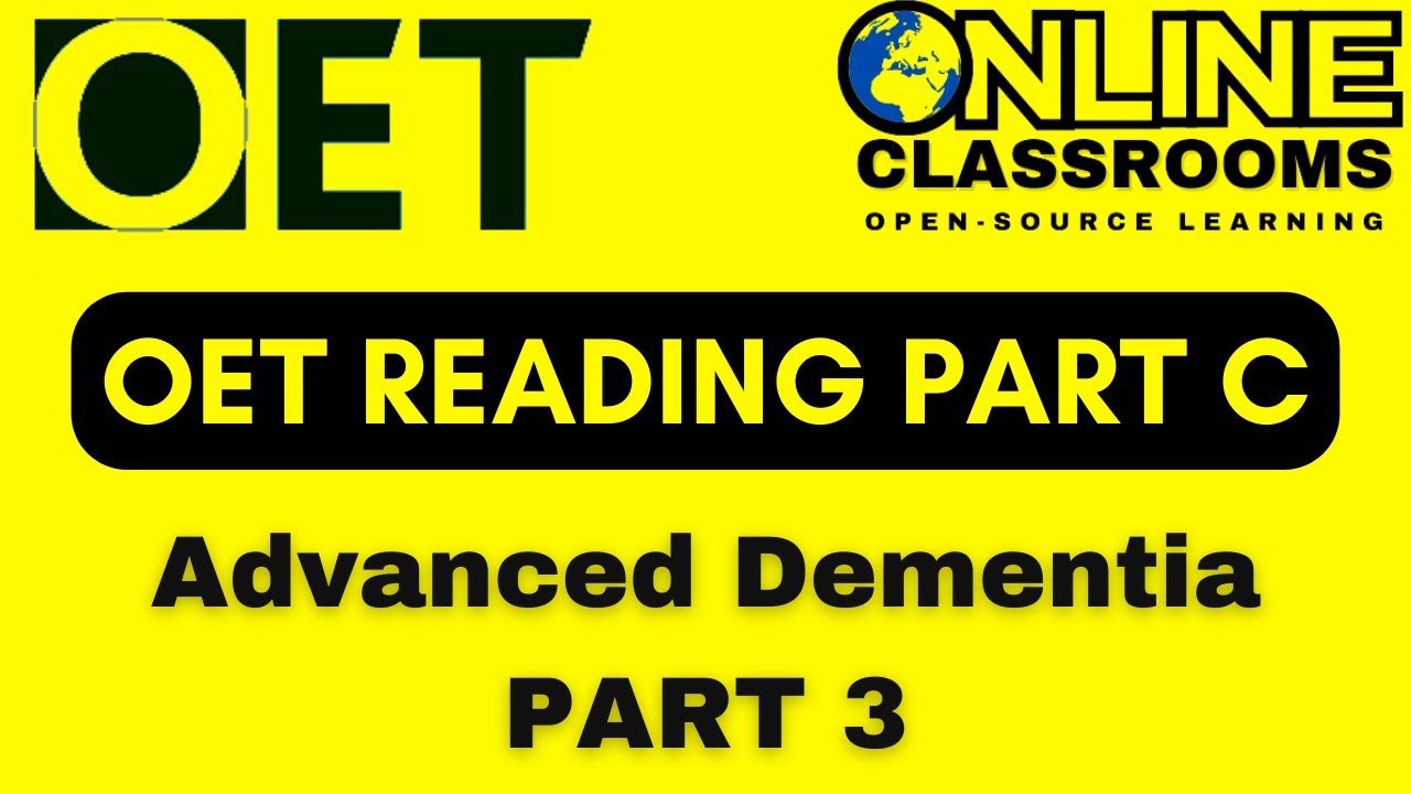 oet reading part c sample OET 2.0 Online Classroom - YouTube
