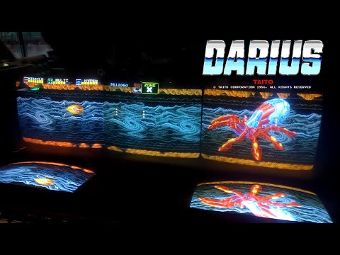 [Arcade Longplay] 1986 Darius A-B-D-H-M-R-X 1CC ALL (W. PCB) / 다라이어스 X존 ...