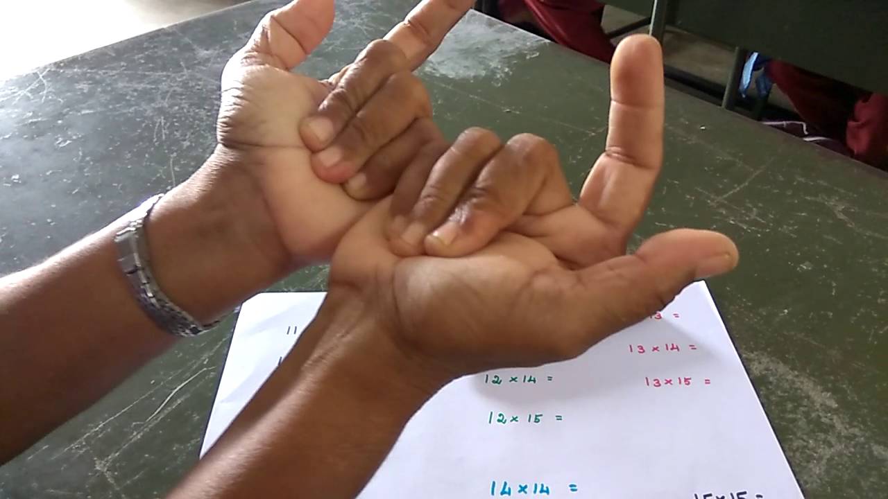 (11-15 )Multiplication Using hands - YouTube