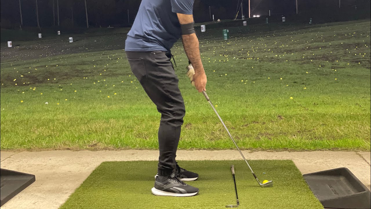 Golf driving range practice, with 7 iron! Session 18! - YouTube
